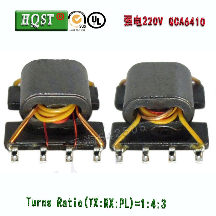 高通PLC QCA6410 强电220V电力猫载波PLC耦合变压器 圈比1:4:3-调压器/自耦变压器,变压器,电子行业,-全球零部件网